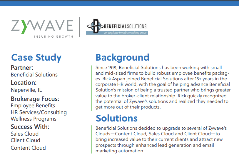 Beneficial Solutions Case Study - Zywave