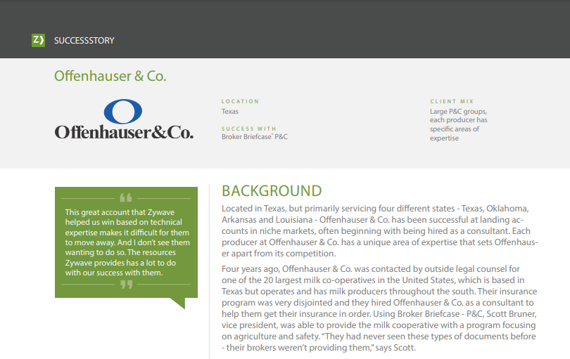 Offenhauser & Co. Case Study - Zywave