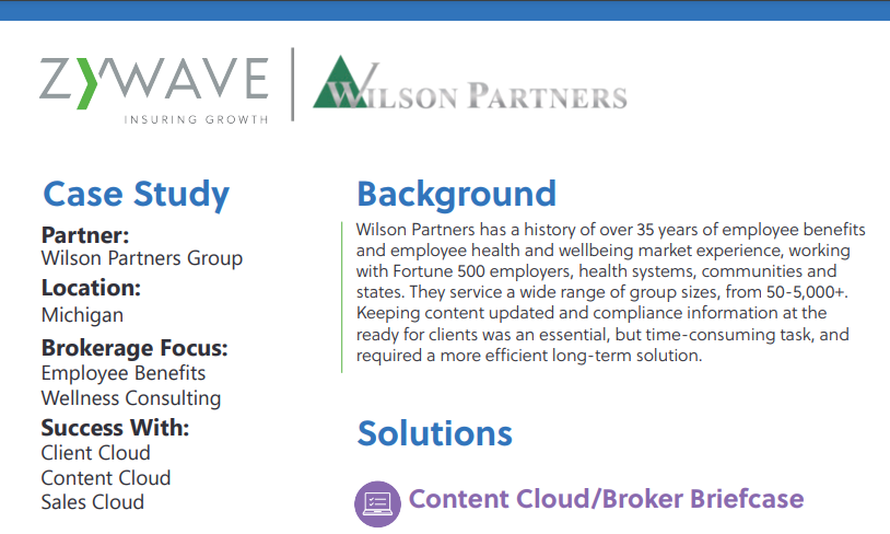 Wilson Partners Case Study - Zywave