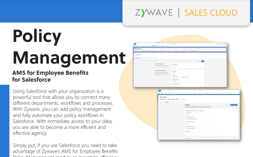 Salesforce AMS Integration Info Sheet - Zywave